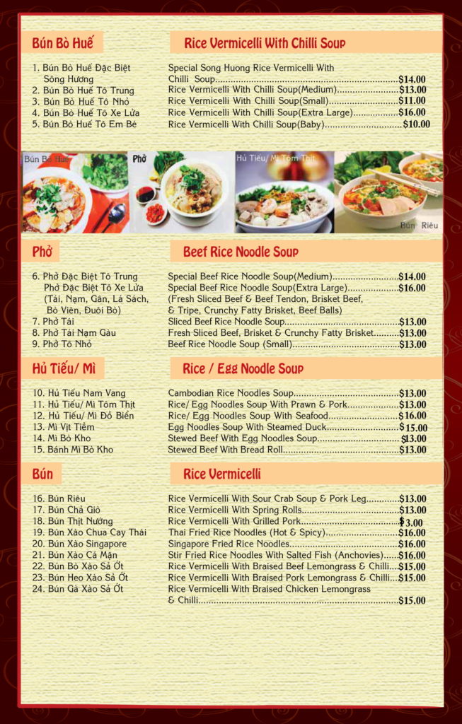Take Away - Song Huong Cuisine
